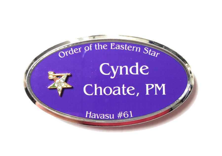 OES, Order of the Eastern Star Apparel for women Name tag – Goodimpression